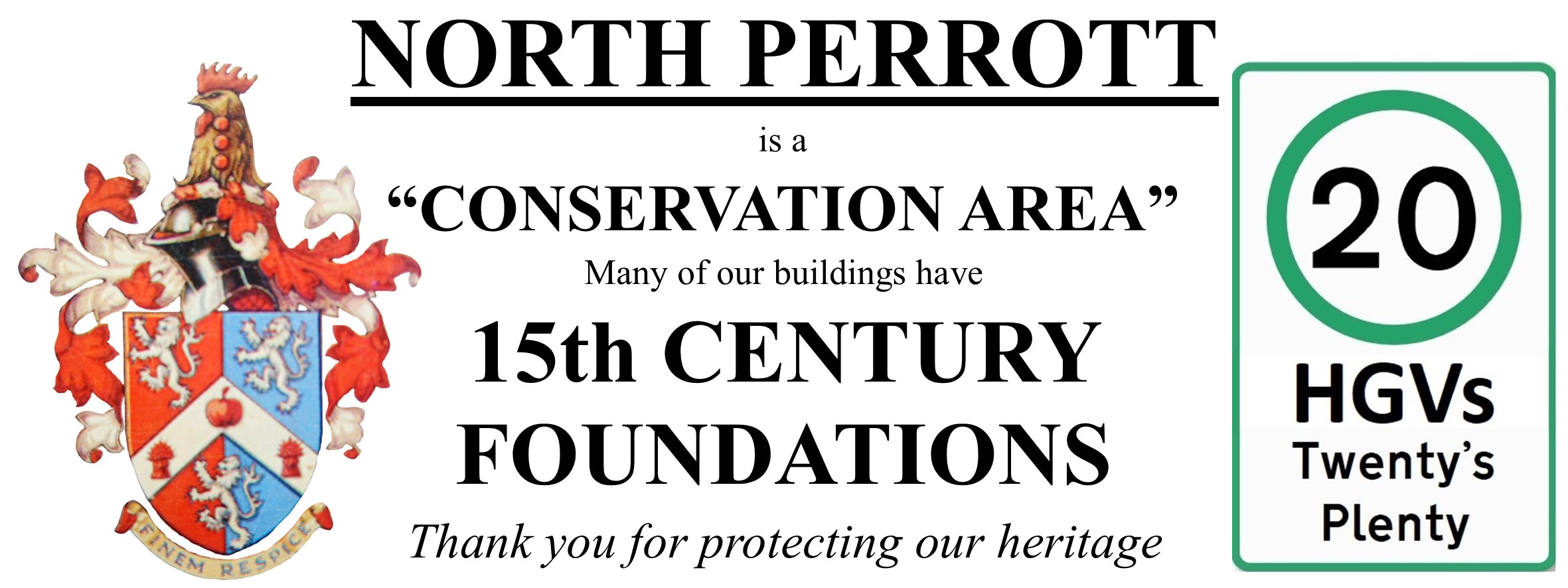 HGVs 20’s Plenty | North Perrott